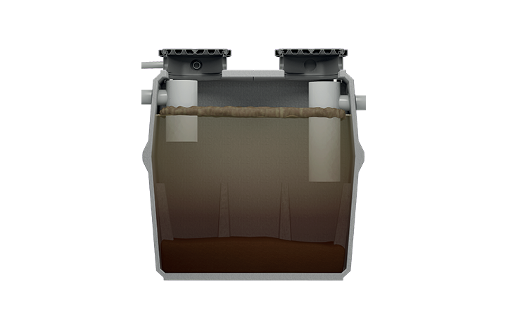 Greastop - A strong grease trap with fibre-reinforced concrete envelope